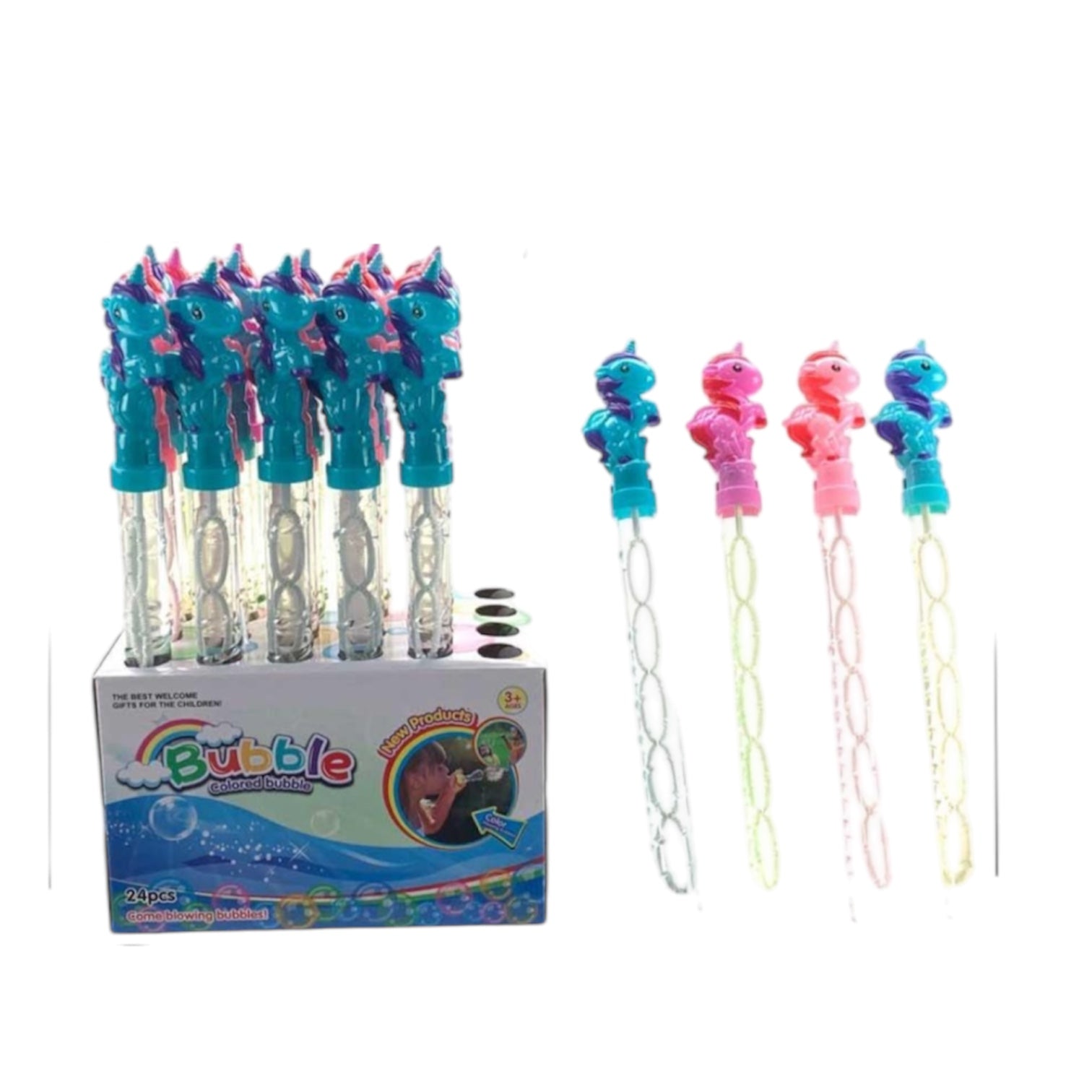 24pc Set 100ml Unicorn Bubble Stick PP4007