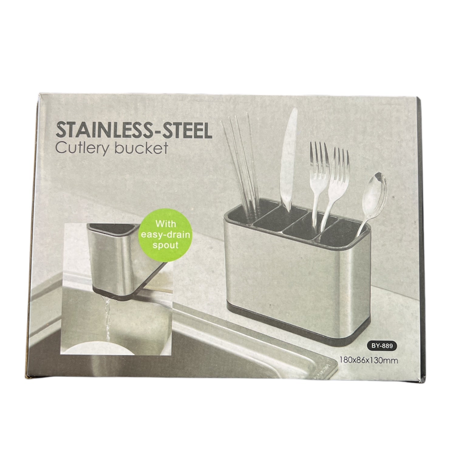 Stainless Steel Cutlery Bucket 889